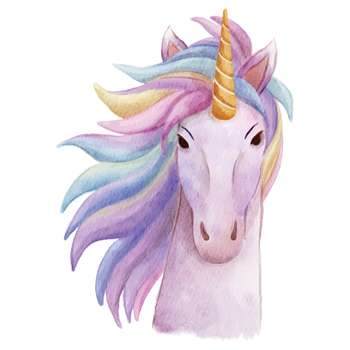 قیمت و خرید استیکر پارچه و لباس مدل dtf طرح یونیکورن کد H20.140 مجموعه 6 عددی