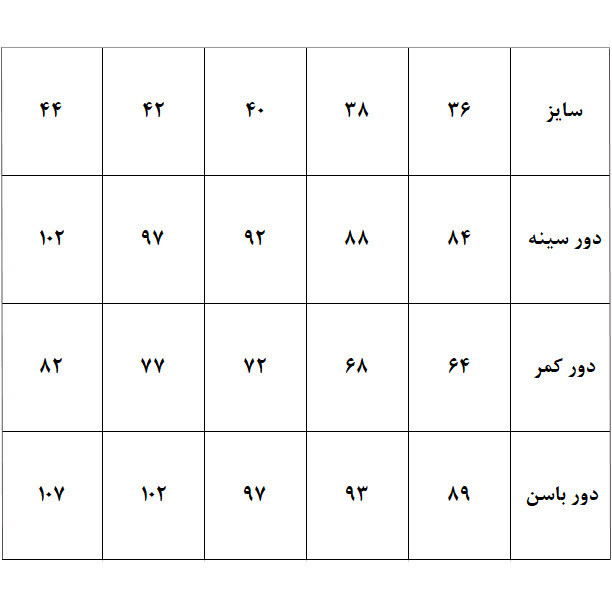 قیمت و خرید الگو بالا تنه و آستین مدل مولر سایز 38