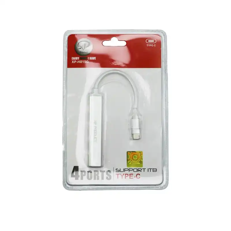 قیمت و خرید ⚡️ هاب 4 پورت USB-C ایکس پی پروداکت مدل XP H-815 - فروشگاه پاوریکا