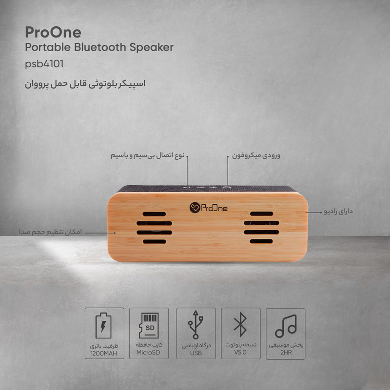 قیمت و خرید اسپیکر بلوتوثی قابل حمل پرووان مدل sk10–psb4101
