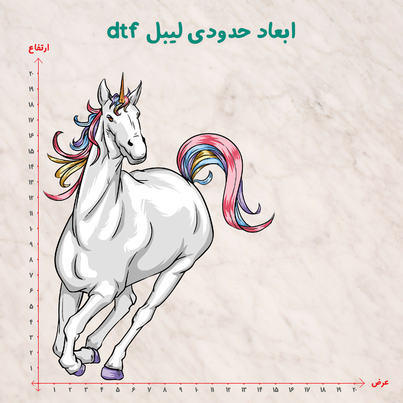 قیمت و خرید استیکر پارچه و لباس مدل dtf طرح یونیکورن کد H20.284 مجموعه 6 عددی