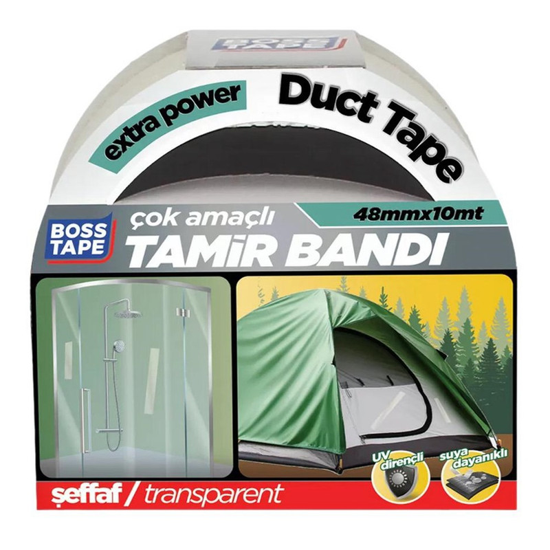 قیمت و خرید نوار چسب تعمیراتی شفاف بوس تیپ مدل ضد اب و افتاب کد BS66 طول 10متر