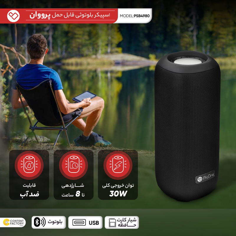 قیمت و خرید اسپیکر بلوتوثی قابل حمل پرووان مدل PSB4980
