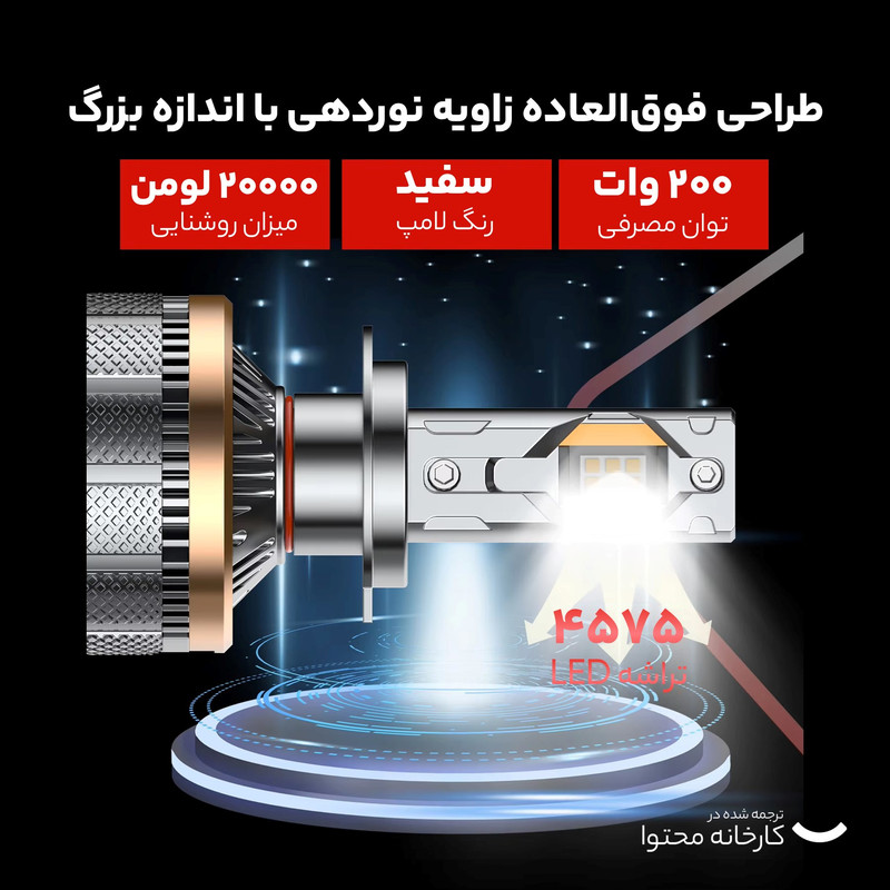 قیمت و خرید هدلایت لامپ خودرو توبیز مدل T180 PRO پایه H7 بسته دو عددی