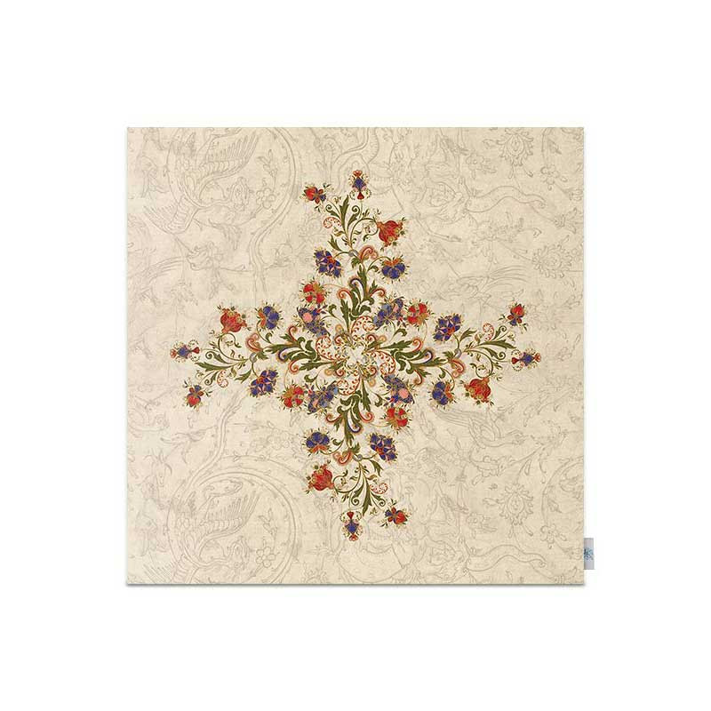 قیمت و خرید رومیزی شمسه نگار مدل گل کد DPR128