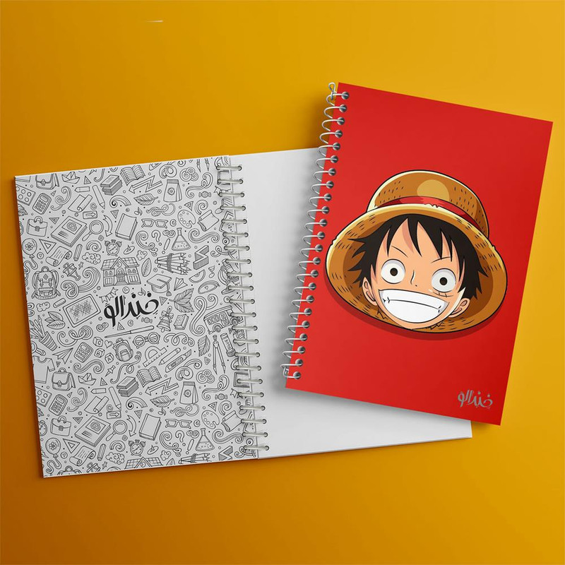 قیمت و خرید دفتر نقاشی 50 برگ خندالو مدل لوفی انیمه وان پیس One Piece
