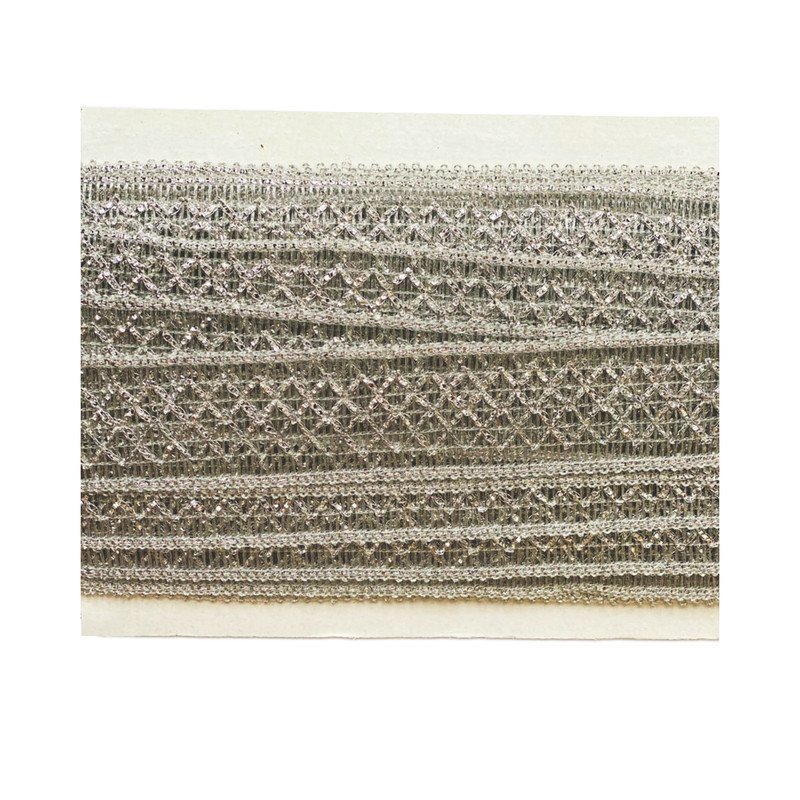 قیمت و خرید روبان مدل ROB-T 2.5 طرح توری زری دار طول 3 متر