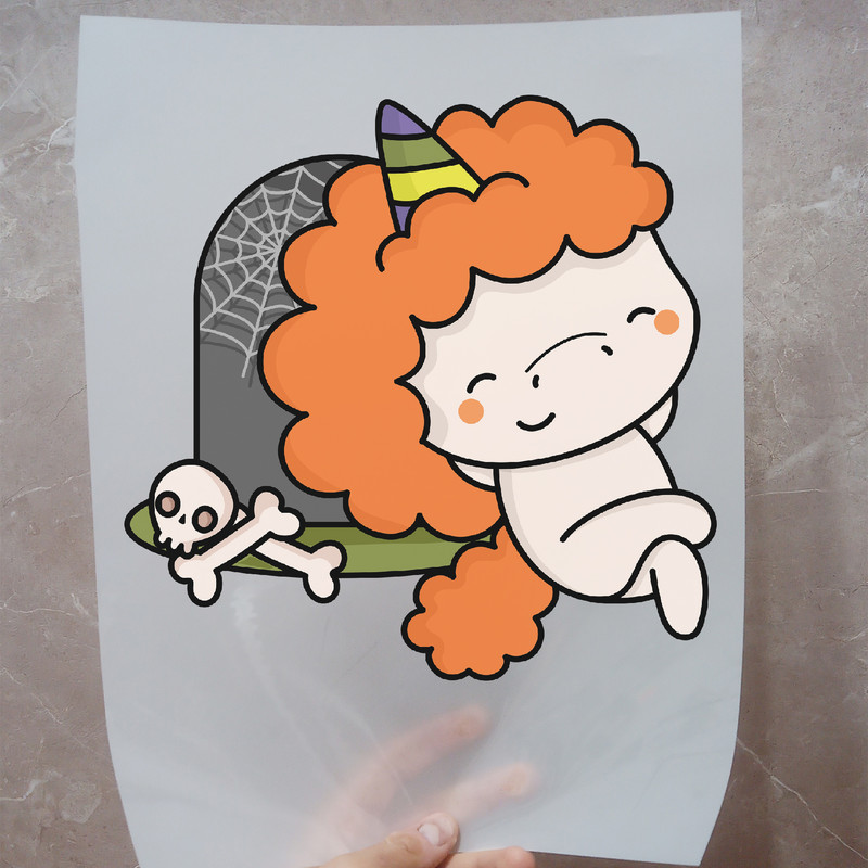 قیمت و خرید استیکر پارچه و لباس مدل dtf طرح یونیکورن کد H20.582 مجموعه 3 عددی