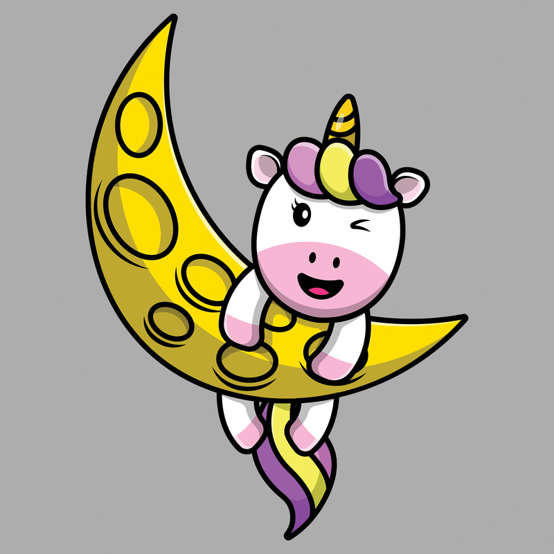 قیمت و خرید استیکر پارچه و لباس مدل dtf طرح یونیکورن کد H20.951 مجموعه 3 عددی