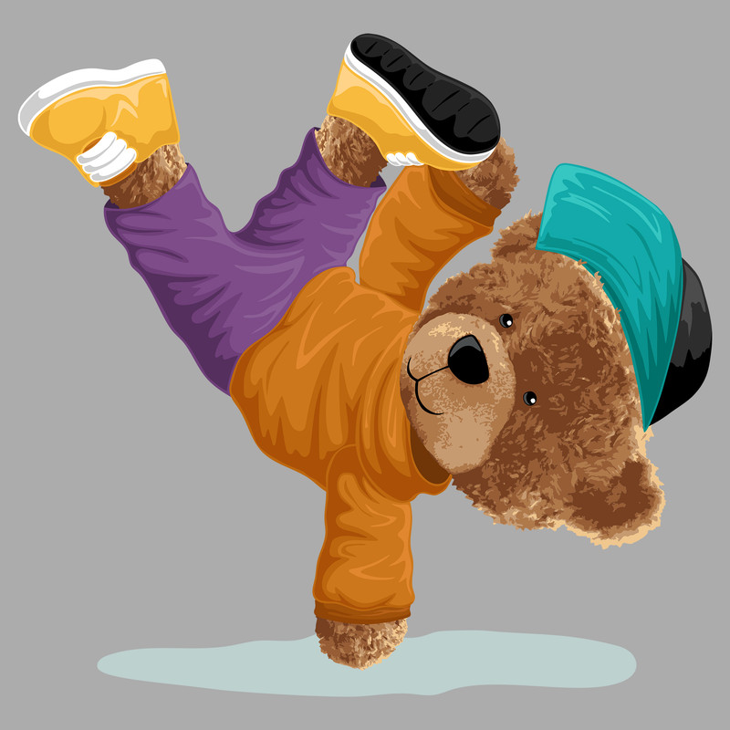 قیمت و خرید استیکر پارچه و لباس مدل dtf طرح تدی کد H15.10 مجموعه 24 عددی