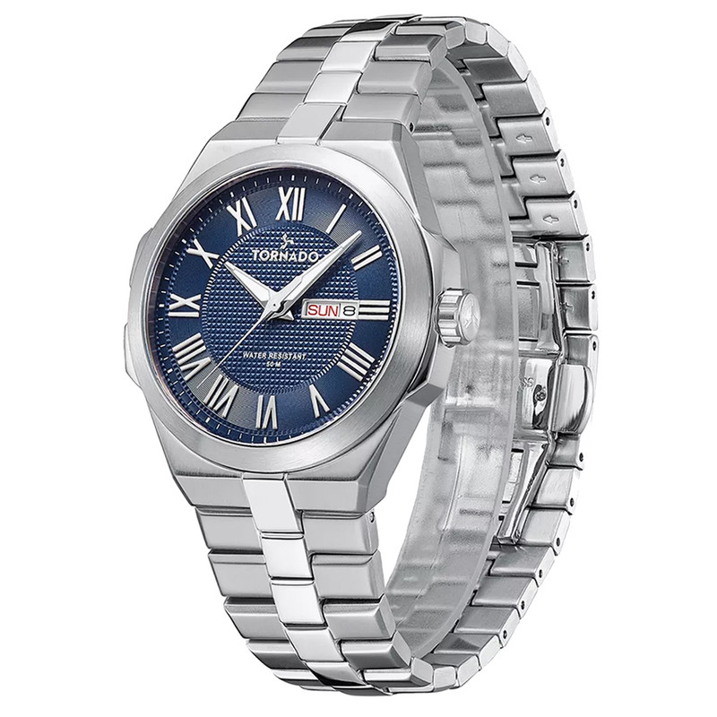 قیمت و خرید ساعت مچی عقربه‌ای مردانه تورنادو مدل T8007B-SBSN