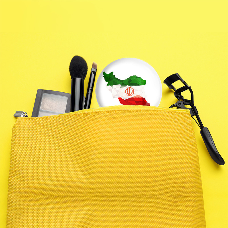 قیمت و خرید آینه جیبی خندالو طرح پرچم ایران مدل تاشو کد 23933