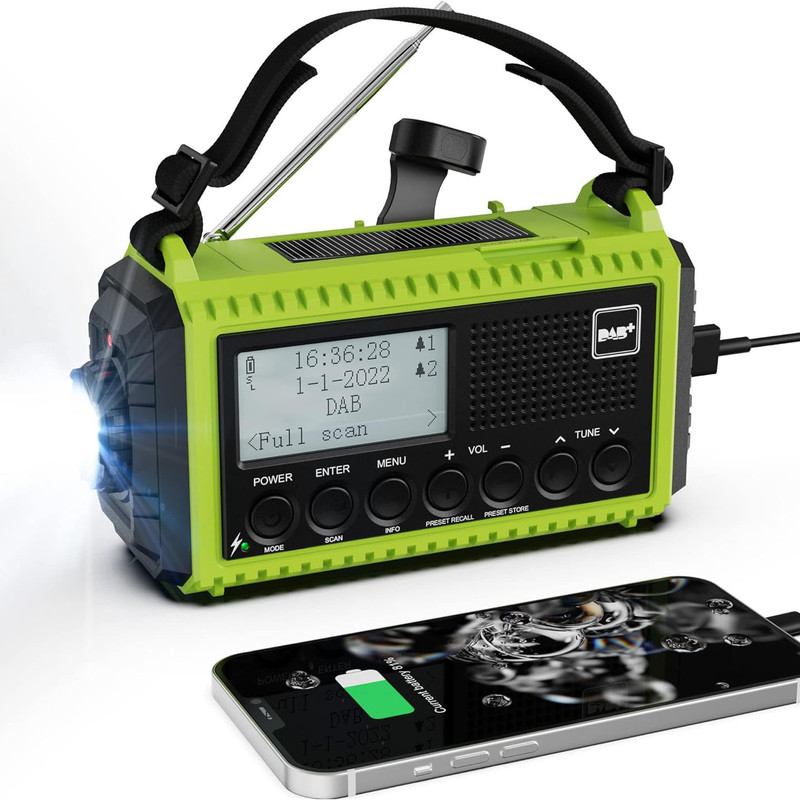 قیمت و خرید رادیو مدل کوهستانی چراغدار CR1009 PRO DAB