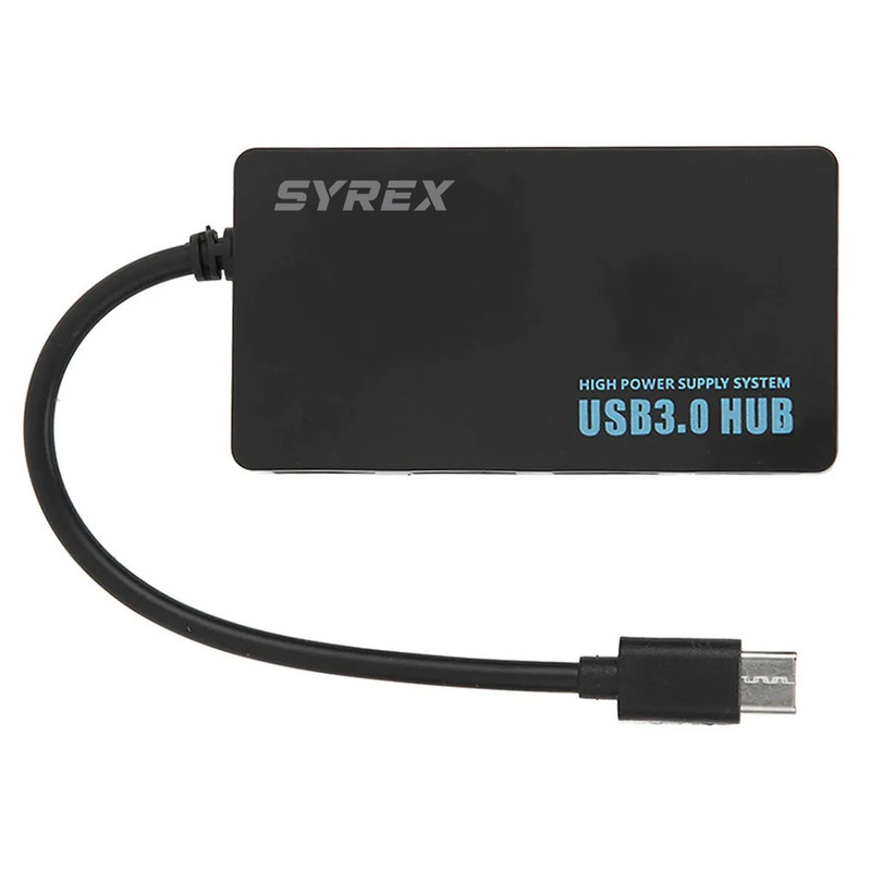 قیمت و خرید هاب 4 پورت USB0.3 سایرکس مدل SX-4CU