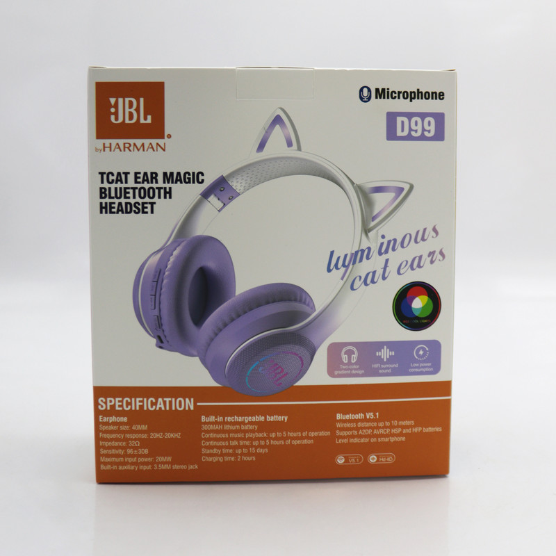 قیمت و خرید هدفون بلوتوثی مدل گربه ای کد YPPK-D99
