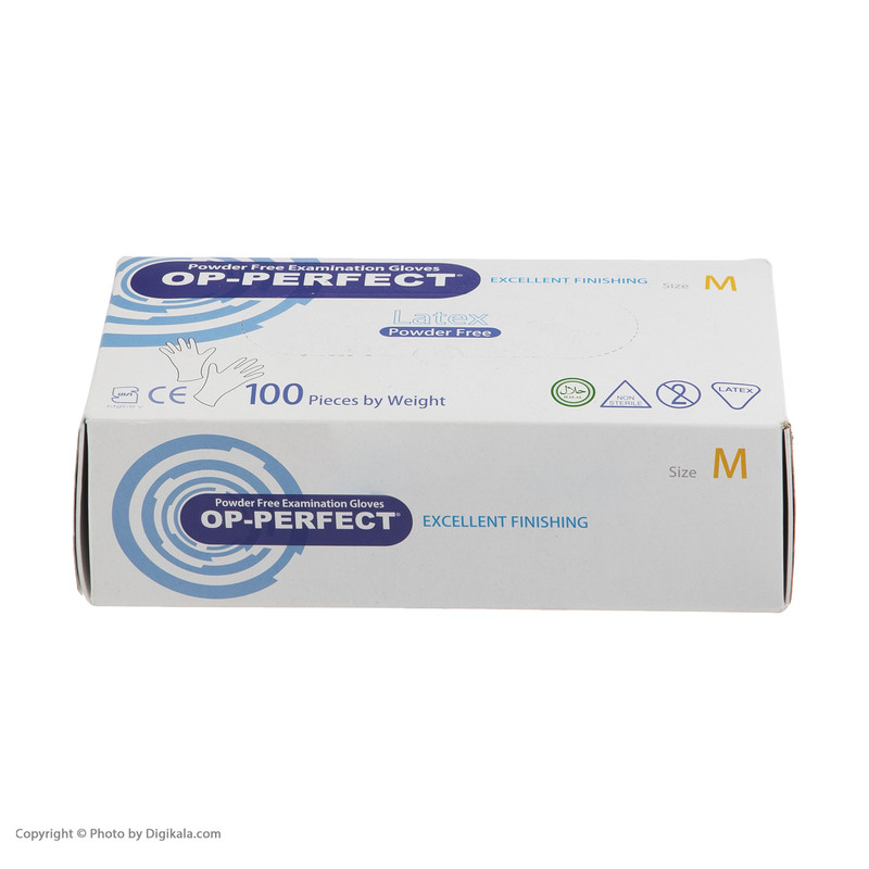 قیمت و خرید دستکش یکبار مصرف لاتکس او پی پرفکت مدل EXELLENT سایز مدیوم ...