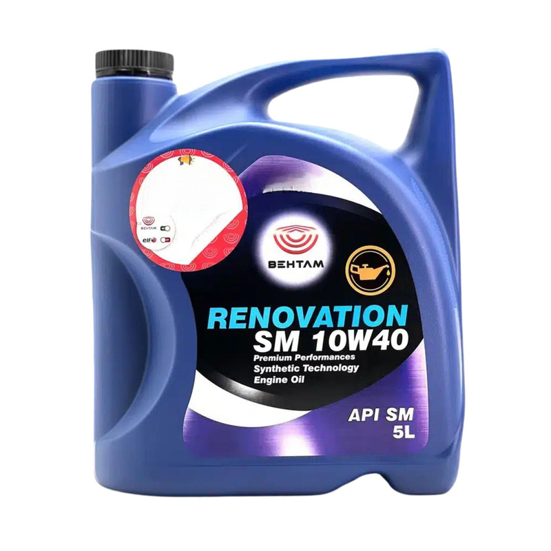 قیمت و خرید روغن موتور خودرو بهتام روانکاو مدل SM-10W40 Renovation حجم 5 لیتر