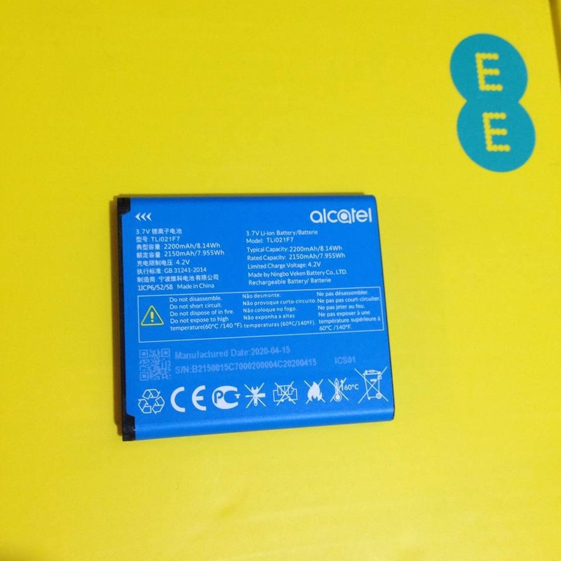 قیمت و خرید باتری لیتیومی آلکاتل مدل TLi021F7 3.7v ظرفیت 2200 میلی آمپر ...