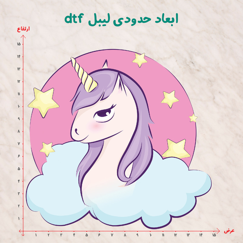 قیمت و خرید استیکر پارچه و لباس مدل dtf طرح یونیکورن کد H15.916 مجموعه 4 عددی