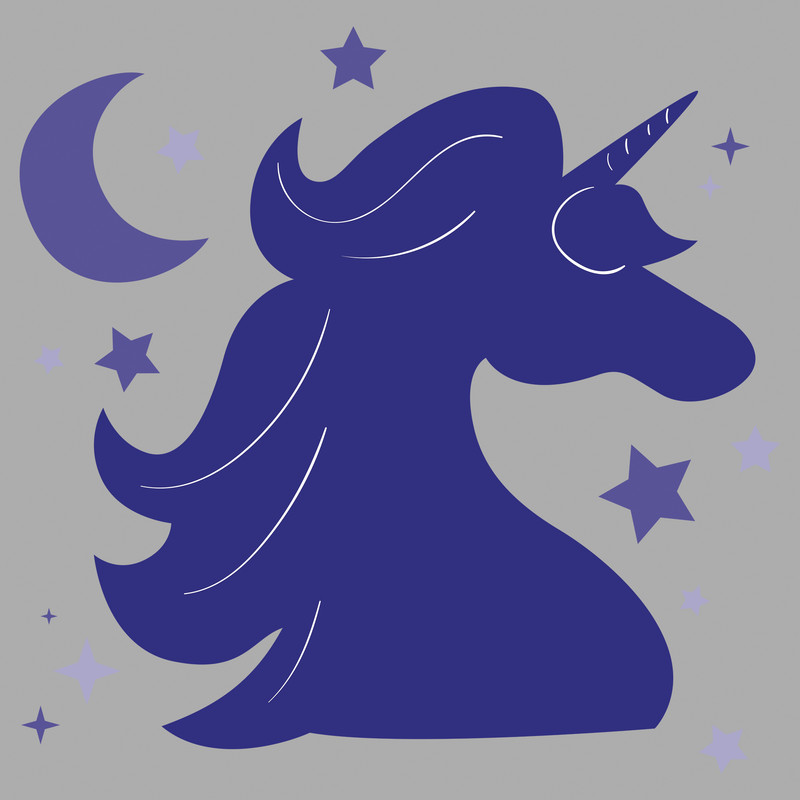 قیمت و خرید استیکر پارچه و لباس مدل dtf طرح یونیکورن کد H15.352 مجموعه 4 عددی