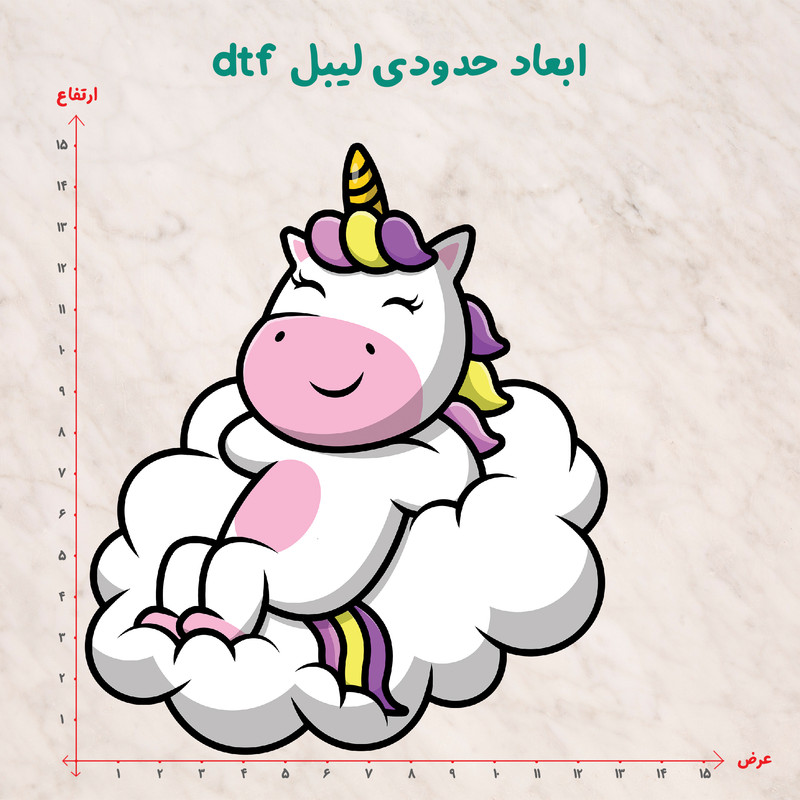 قیمت و خرید استیکر پارچه و لباس مدل dtf طرح یونیکورن کد H15.776 مجموعه 4 عددی