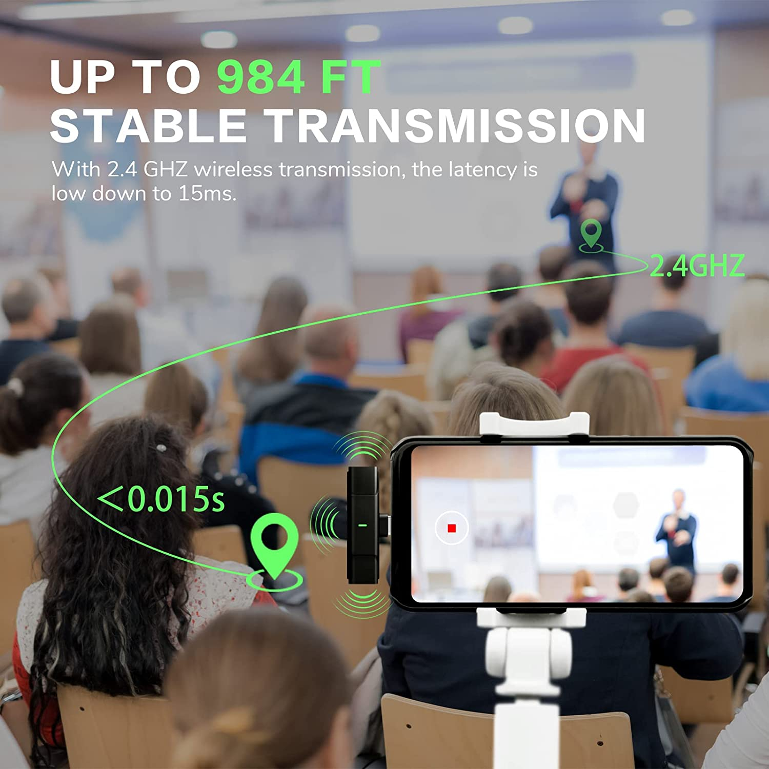 قیمت و مشخصات ست میکروفن یقه ای بی سیم مدل AirSky Dual 3.5MM - زیراکو