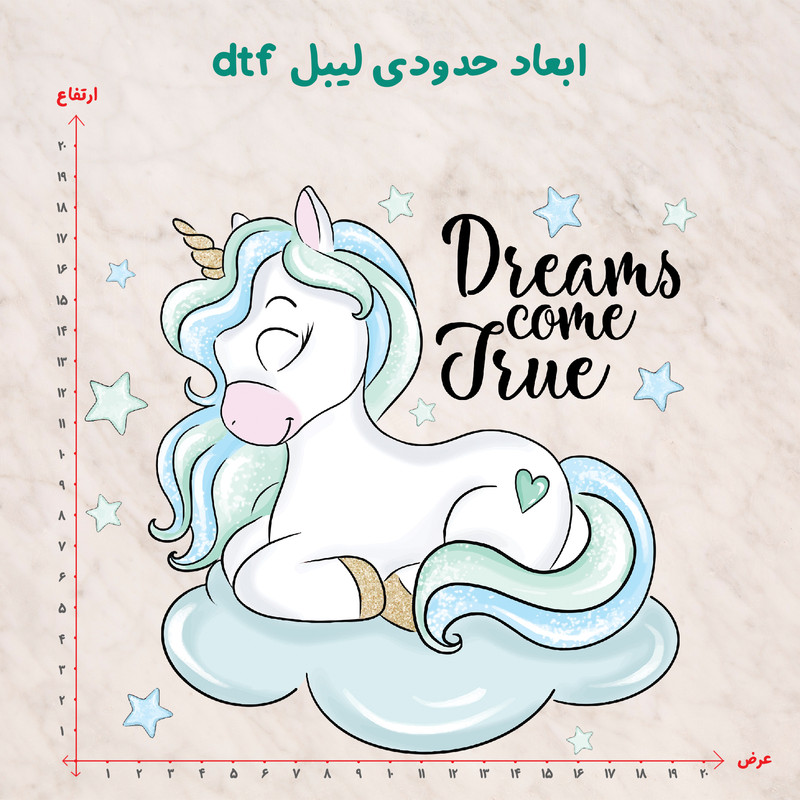 قیمت و خرید استیکر پارچه و لباس مدل dtf طرح یونیکورن کد H20.411 مجموعه 3 عددی