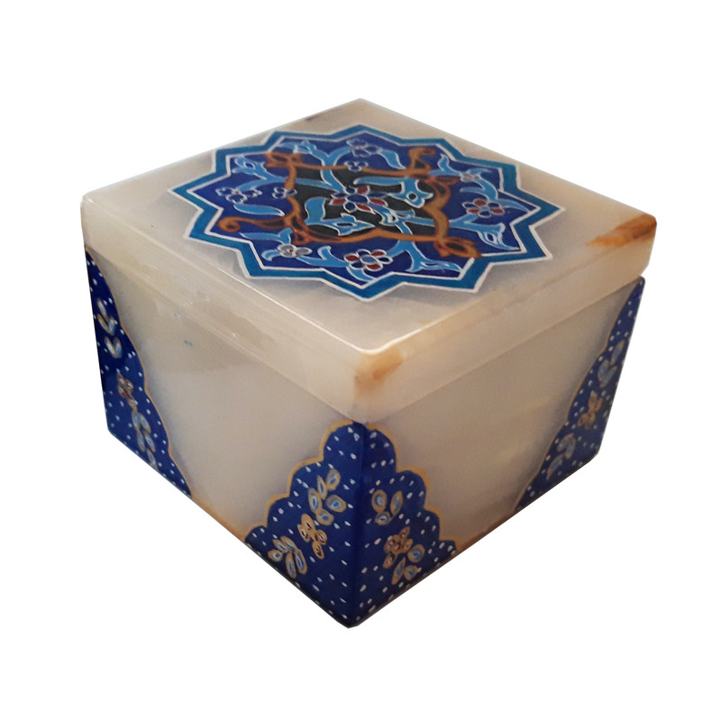 قیمت و خرید جعبه سنگ مرمر طرح اسلیمی مدل EG0031