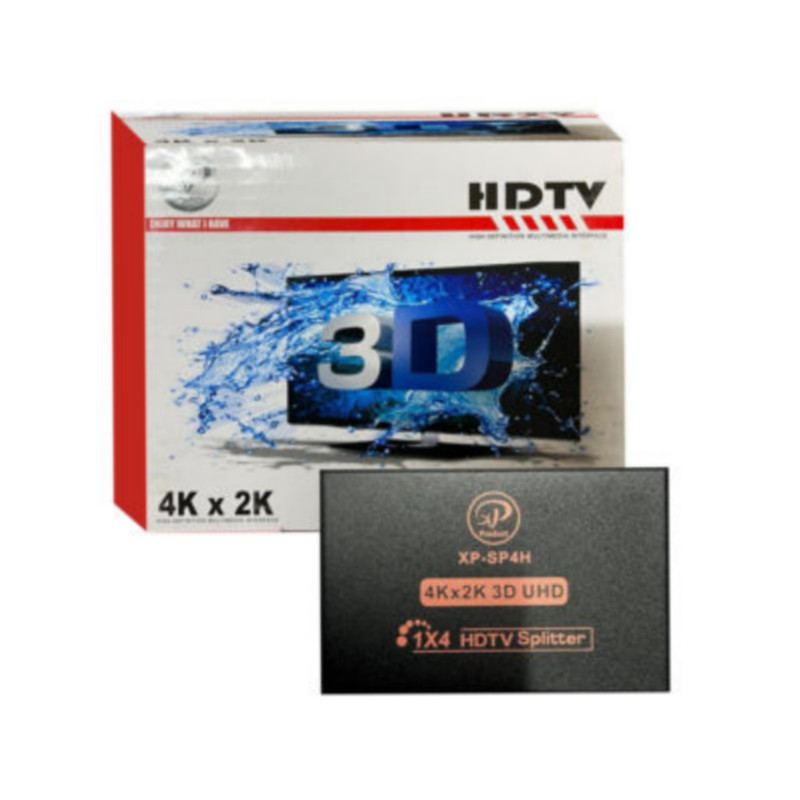 قیمت و خرید هاب سوئیچ 4 پورت HDMI ایکس پی مدل XP-SP4H