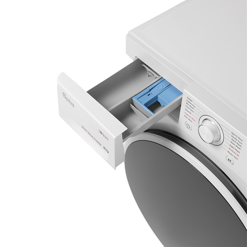 قیمت و خرید ماشین لباسشویی اتوماتیک جی پلاس مدل GWM-P87S ظرفیت 8 کیلوگرم