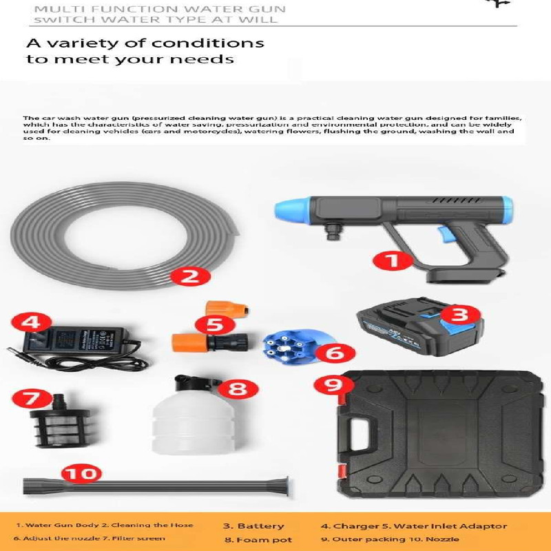 قیمت و خرید کارواش شارژی مدل MDHL8109_TOUCH