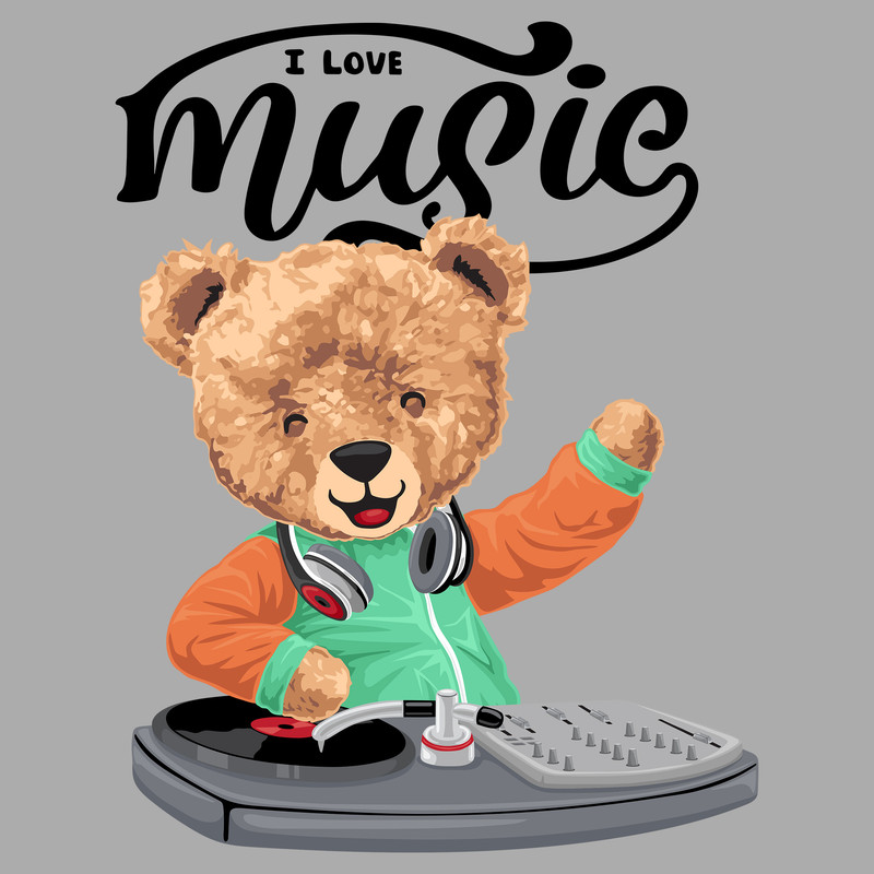 قیمت و خرید استیکر پارچه و لباس مدل dtf طرح تدی کد H30.93 مجموعه 24 عددی