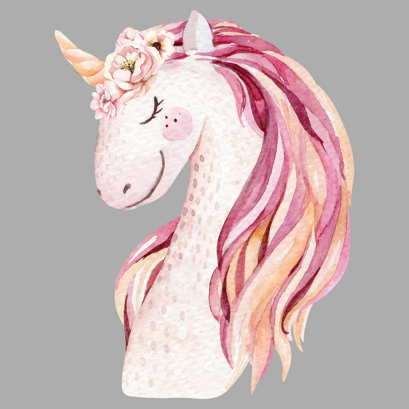 قیمت و خرید استیکر پارچه و لباس مدل dtf طرح یونیکورن کد H20.485 مجموعه 6 عددی