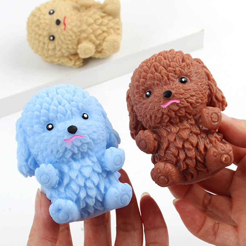 قیمت و خرید فیجت ضد استرس دنیای سرگرمی های کمیاب مدل خامه ای طرح سگ تدی کد DSK-A487