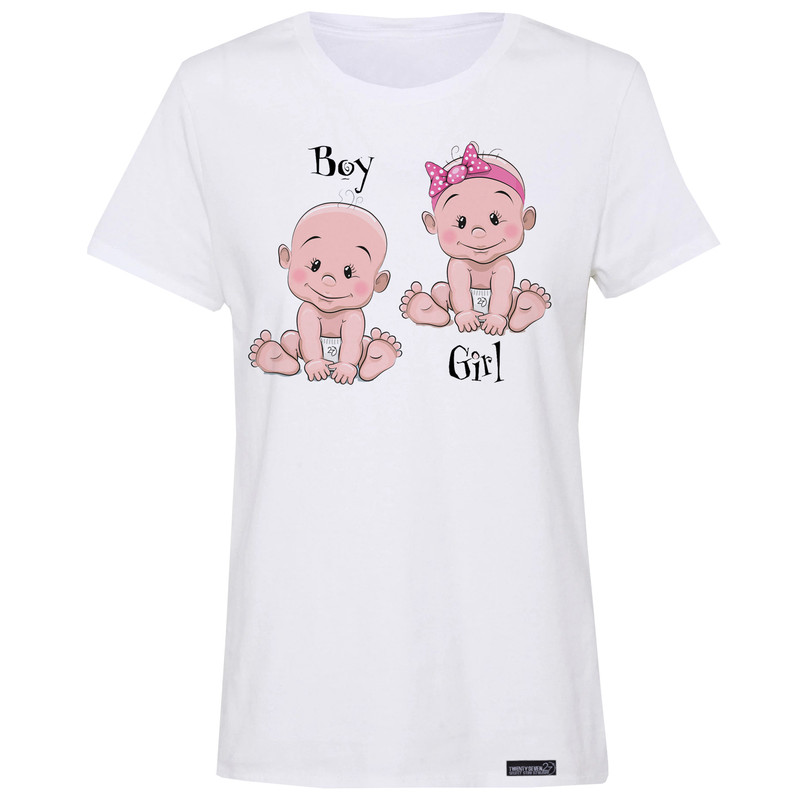 قیمت و خرید تی شرت آستین کوتاه زنانه 27 مدل Baby Boy Girl کد MH1432