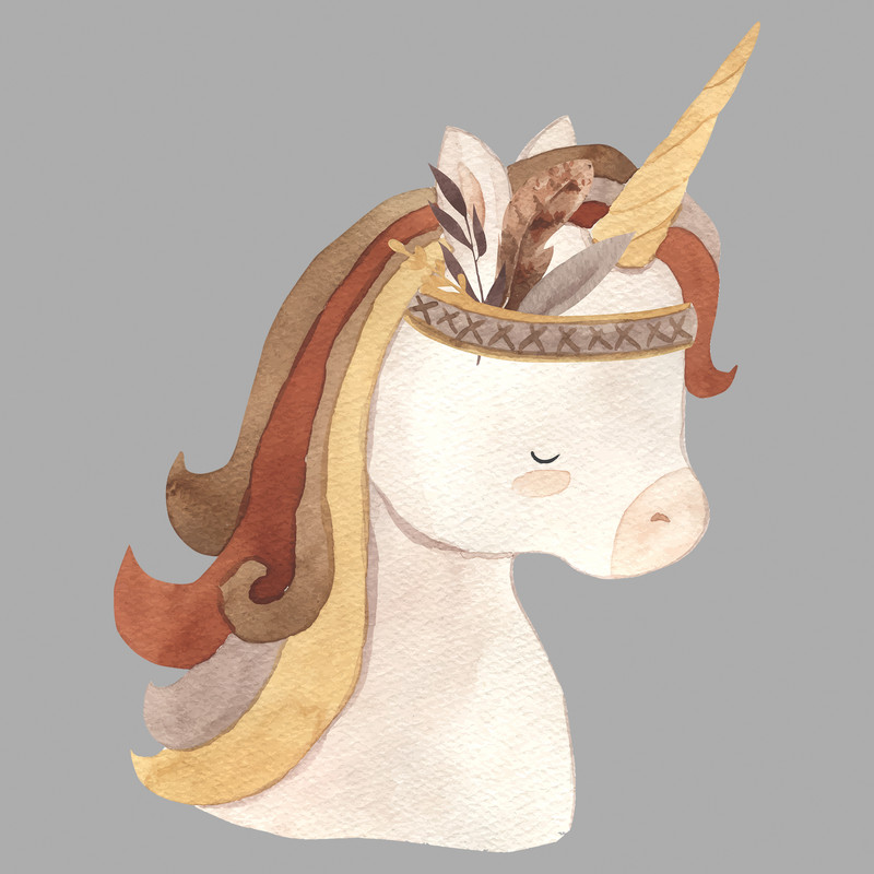 قیمت و خرید استیکر پارچه و لباس مدل dtf طرح یونیکورن کد H20.511 مجموعه 3 عددی