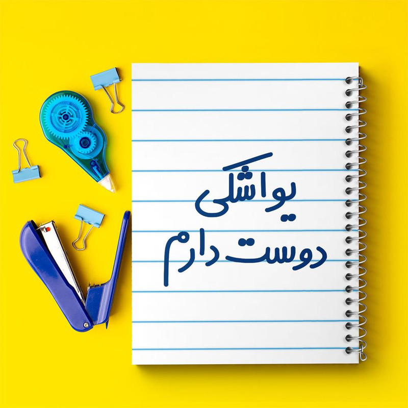 قیمت و خرید دفتر نت موسیقی 50 برگ خندالو مدل یواشکی دوست دارم کد 6864