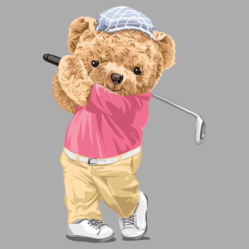 قیمت و خرید استیکر پارچه و لباس مدل dtf طرح تدی کد H20.196 مجموعه 3 عددی