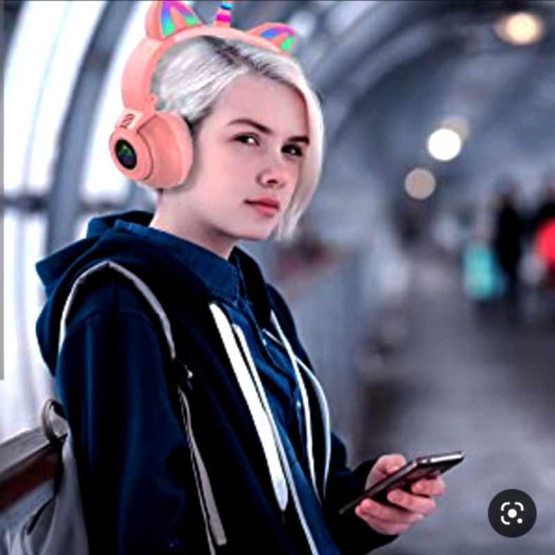 قیمت و خرید هدفون بلوتوثی طرح گربه ای مدل STN_26 N2023