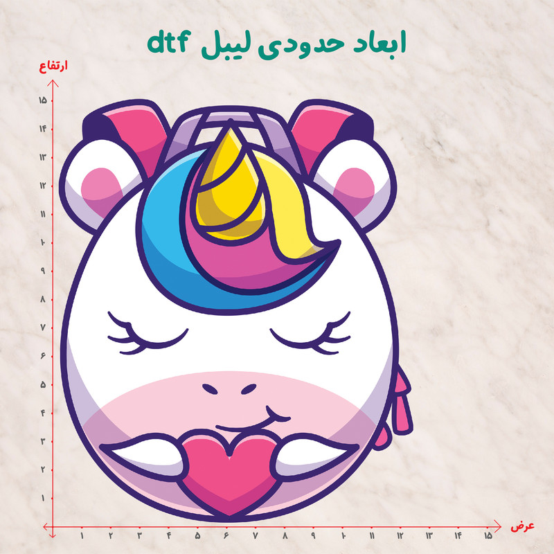 قیمت و خرید استیکر پارچه و لباس مدل dtf طرح یونیکورن کد H15.906 مجموعه 4 عددی