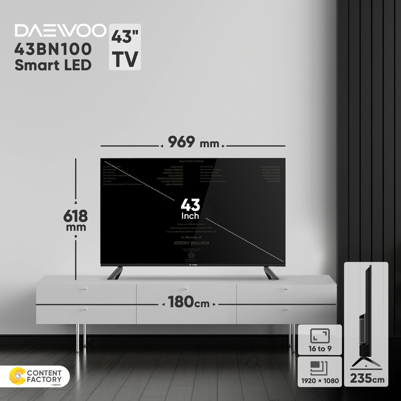 قیمت و خرید تلویزیون ال ای دی هوشمند دوو مدل DSL-43SF1700 سایز 43 اینچ