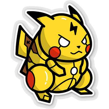 قیمت و خرید استیکر لپ تاپ طرح Mechachu کد ST1203