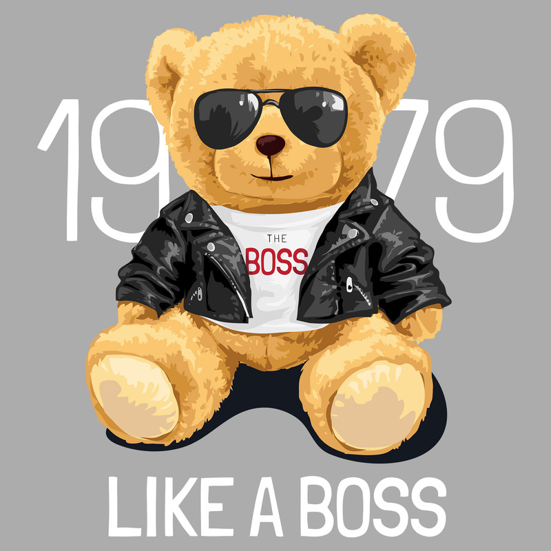 قیمت و خرید استیکر پارچه و لباس مدل dtf طرح تدی کد H30.195 مجموعه 12 عددی