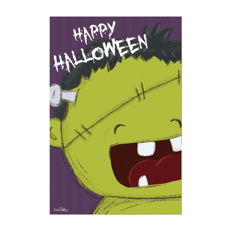 قیمت و خرید کارت پستال ملو طرح هالوین کد H028