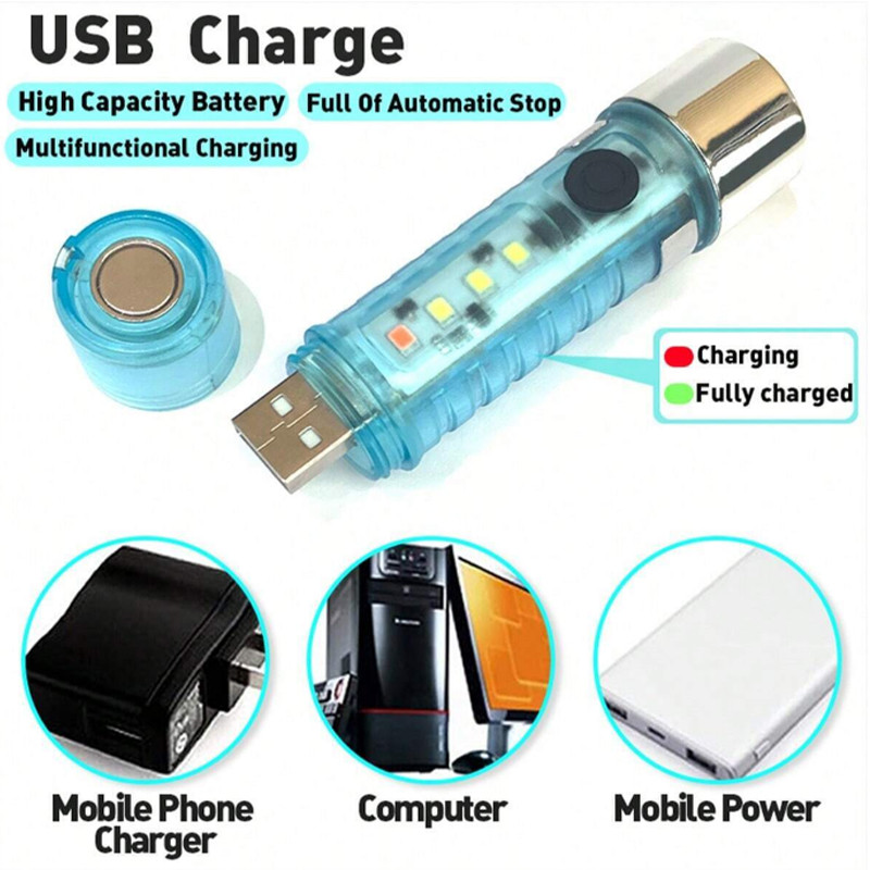 قیمت و خرید چراغ قوه دستی مدل شارژی کد USB ZJ-023