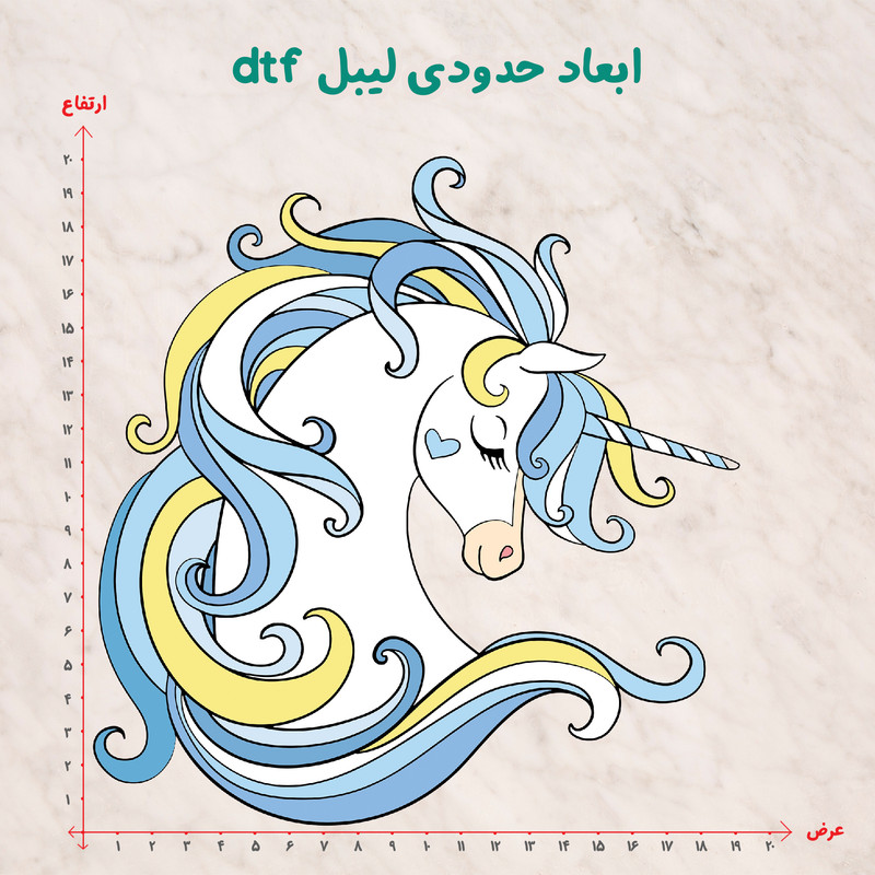 قیمت و خرید استیکر پارچه و لباس مدل dtf طرح یونیکورن کد H20.267 مجموعه 3 عددی