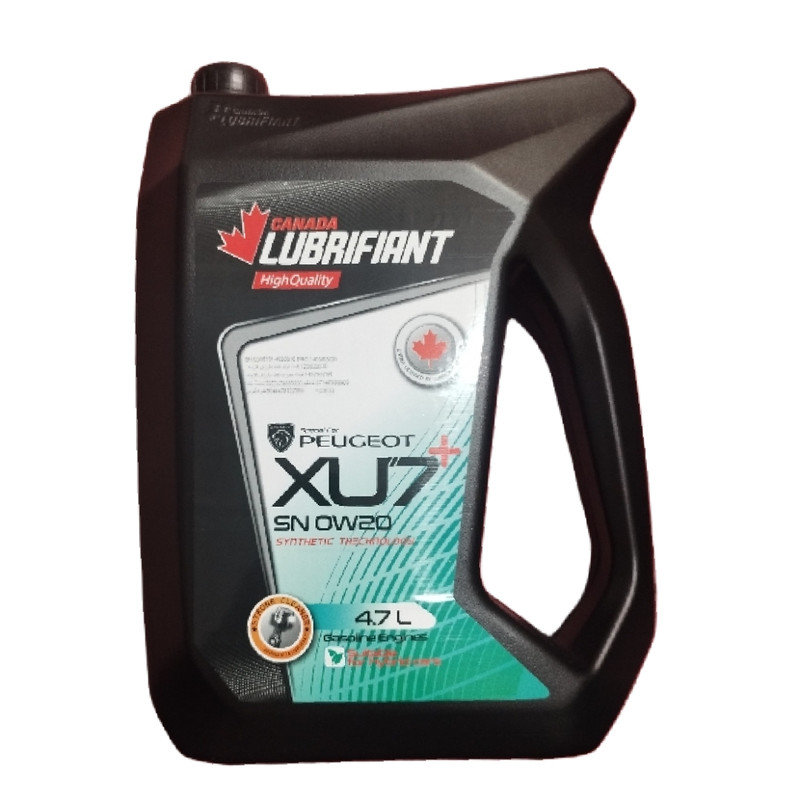 قیمت و خرید روغن موتور کانادا لوبریفنت مدل 0W20 SN XU7 Plus حجم 4.7 لیتر