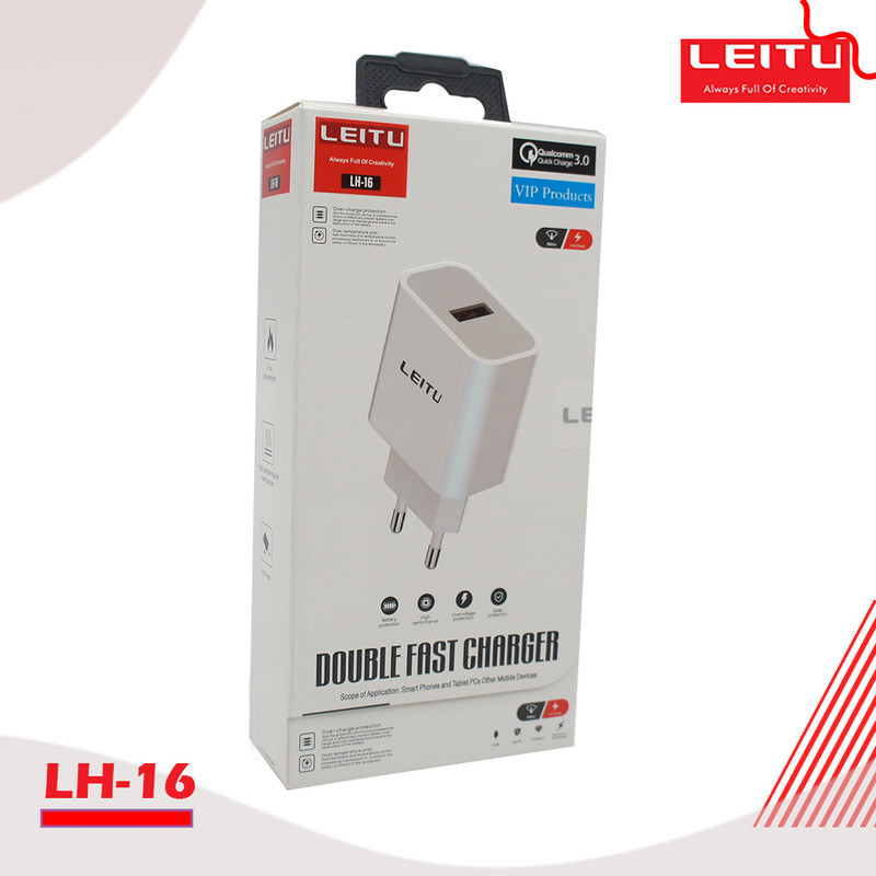 قیمت و خرید شارژر دیواری لیتو مدل LH-16 به همراه کابل MICROUSB