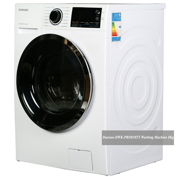 قیمت و خرید ماشین لباسشویی دوو مدل DWK-PRO850TT ظرفیت 8 کیلوگرم