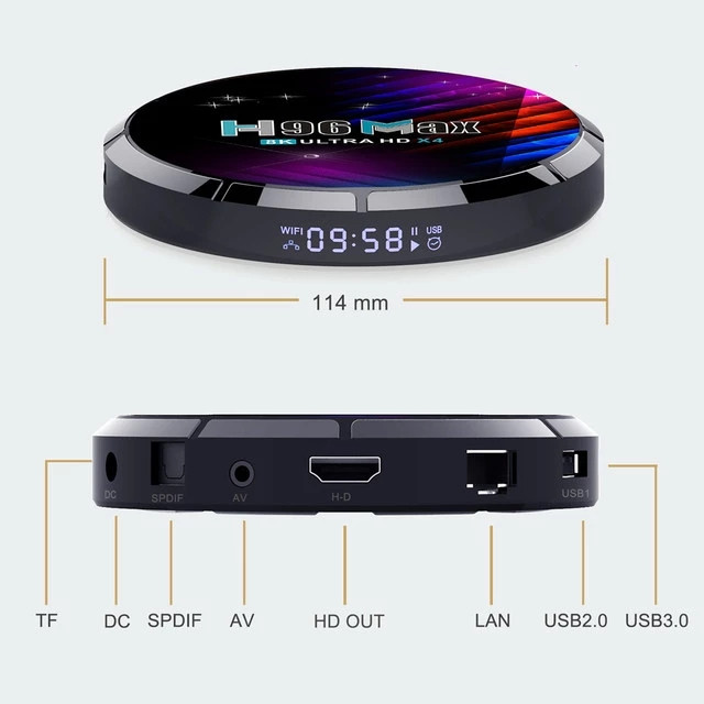 قیمت و خرید اندروید باکس اچ96 مدل X4 8k 4/64G